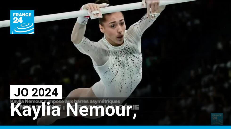 JO 2024 : Kaylia Nemour remporte la médaille d'or aux barres asymétriques - France 24